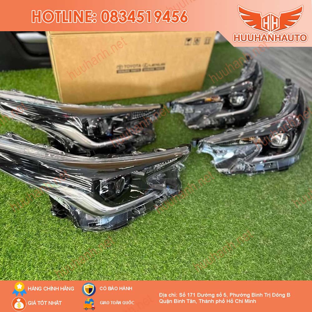 Đèn pha Toyota Vios 2023 chính hãng nhập khẩu