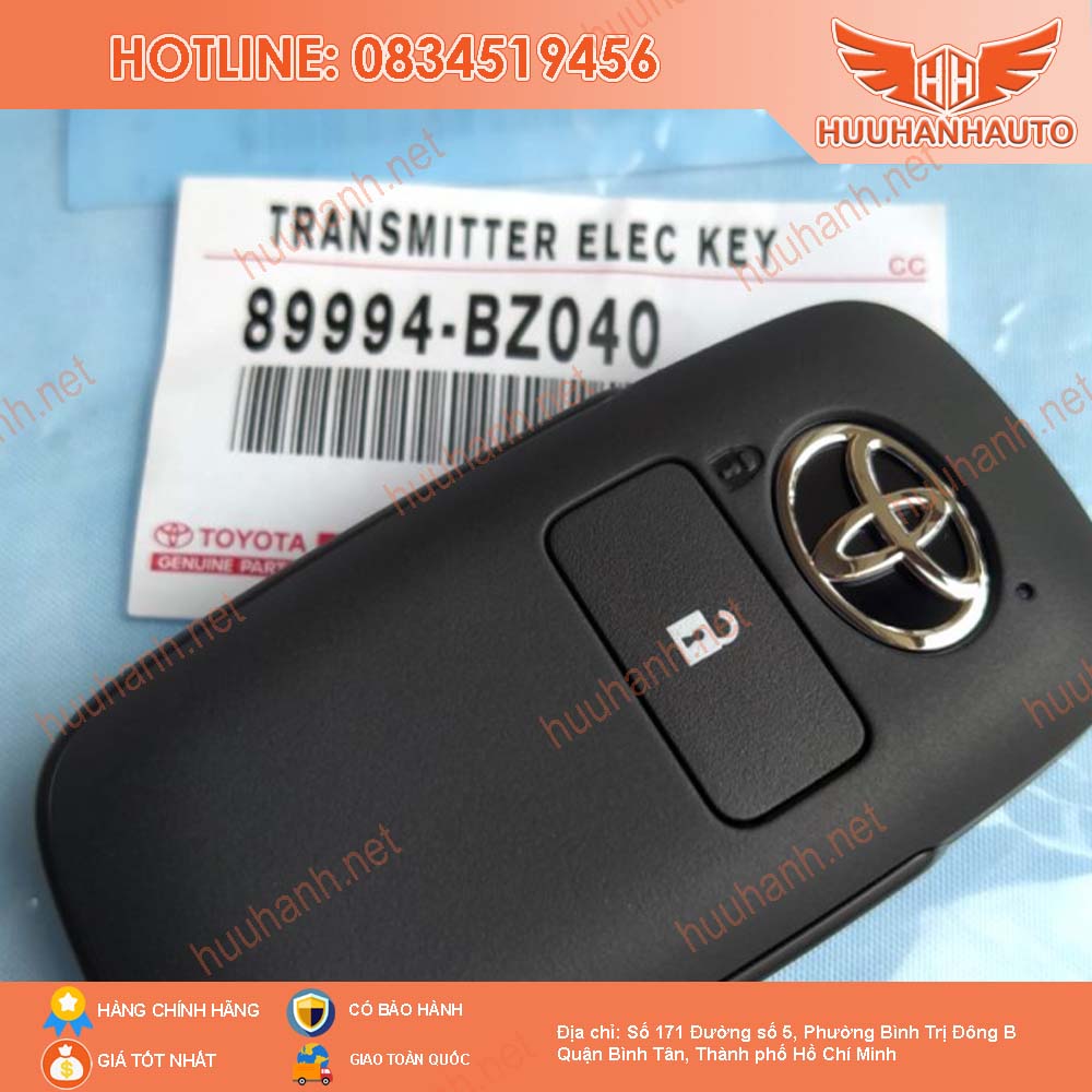 Remote Key Toyota Raize 2021-2023 chính hãng nhập khẩu.